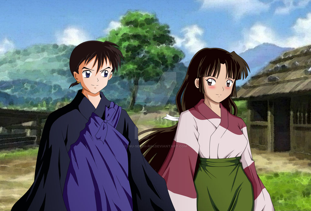 Miroku Sango Pairing On Sengoku Monogatari Deviantart