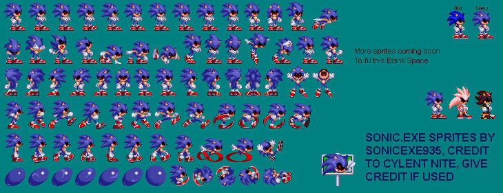 Sonic.exe Sprite Sheet (Cylent nite Styled) by sonicexe935Again on ... Sonic.exe Sprite Sheet (Cylent nite Styled) by sonicexe935Again on ...