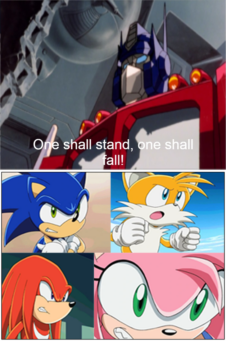 Optimus Prime Fights Fanon Sonic Team by heroicsonnyjim on DeviantArt Optimus Prime Fights Fanon Sonic Team by heroicsonnyjim on DeviantArt
