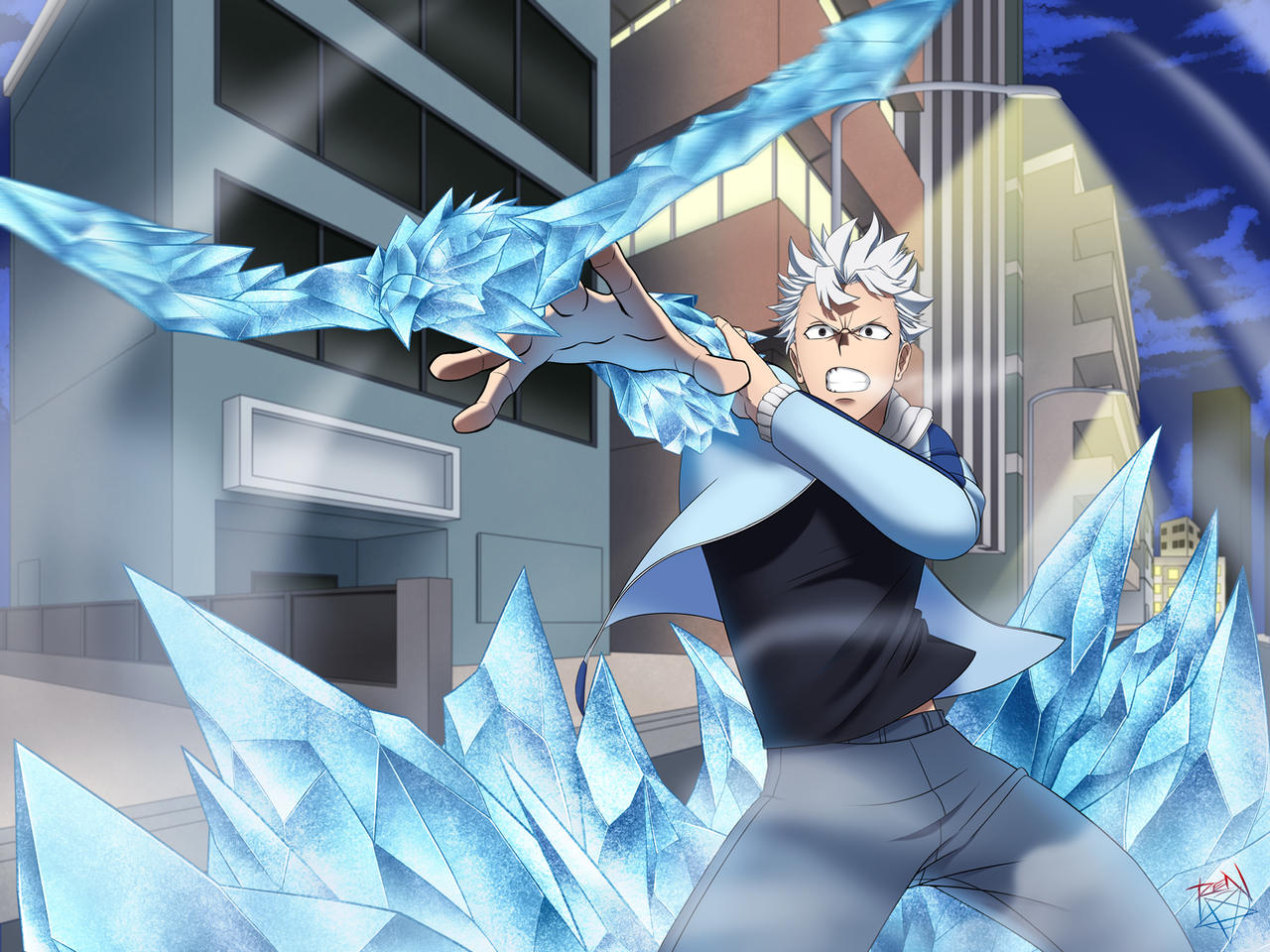 Natsuo Todoroki Ice Quirk By Heavenlyabyss On Deviantart