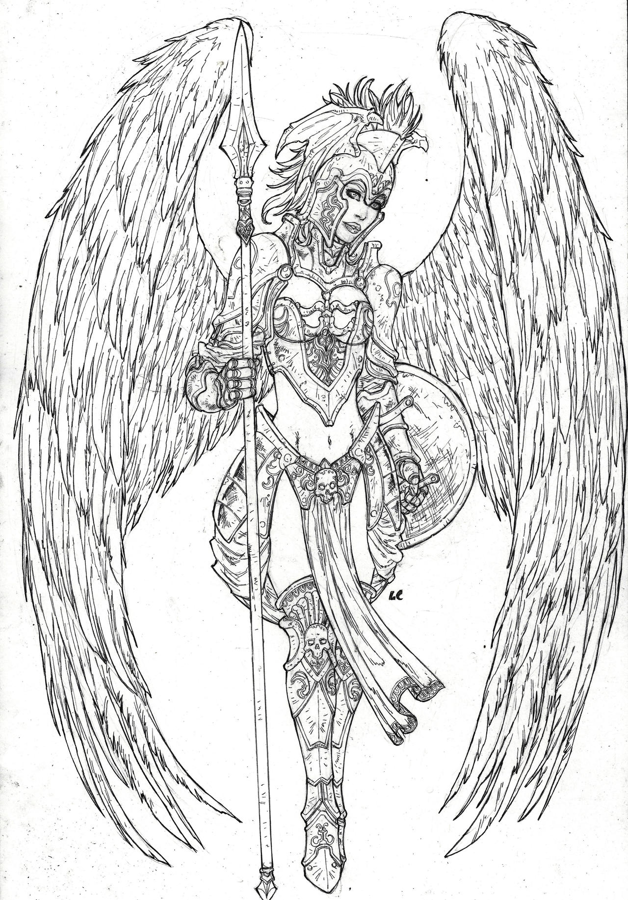 Dark Valkyrie Commission By Lcfreitas On Deviantart