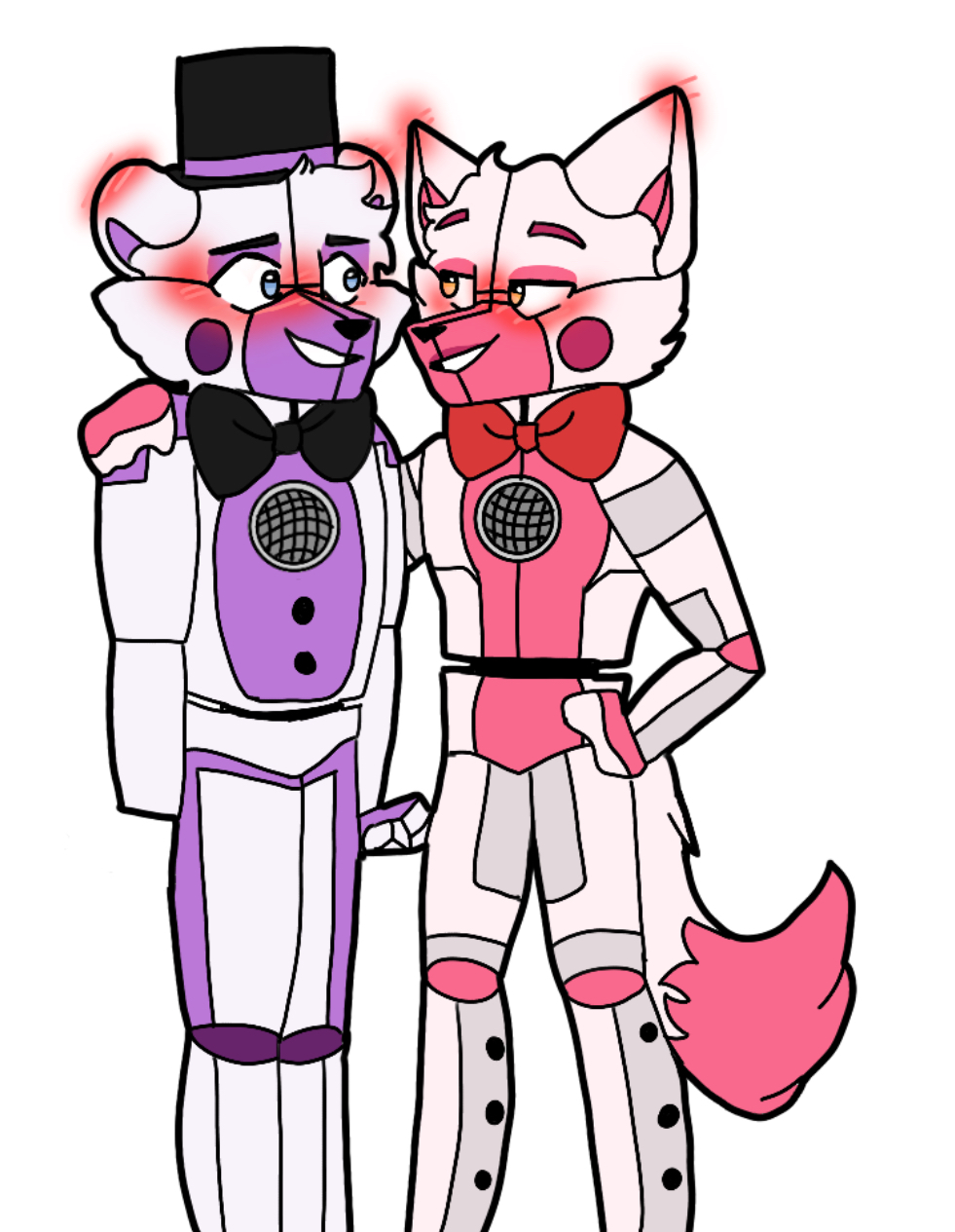 Funtime Foxy And Funtime Freddy By Snowflakesupertiger On Deviantart