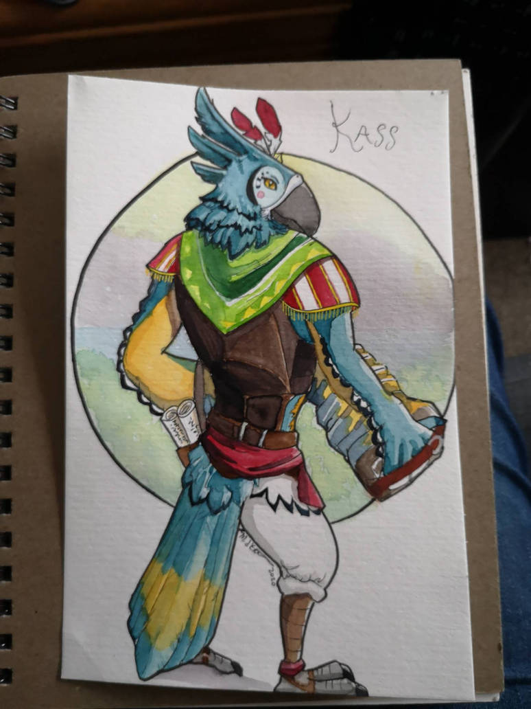 Botw Kass Watercolour Fanart By Mialythila On Deviantart