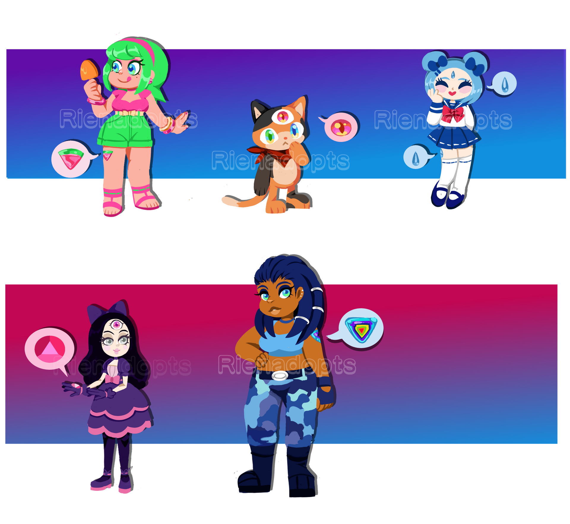 Gem Hybrid Adopts 1 (CLOSED!) by Rienadopts on DeviantArt Gem Hybrid Adopts 1 (CLOSED!) by Rienadopts on DeviantArt