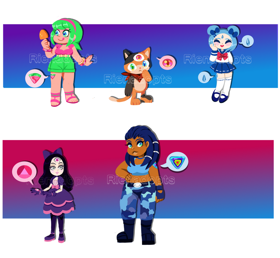 Gem Hybrid Adopts 1 (CLOSED!) by Rienadopts on DeviantArt Gem Hybrid Adopts 1 (CLOSED!) by Rienadopts on DeviantArt