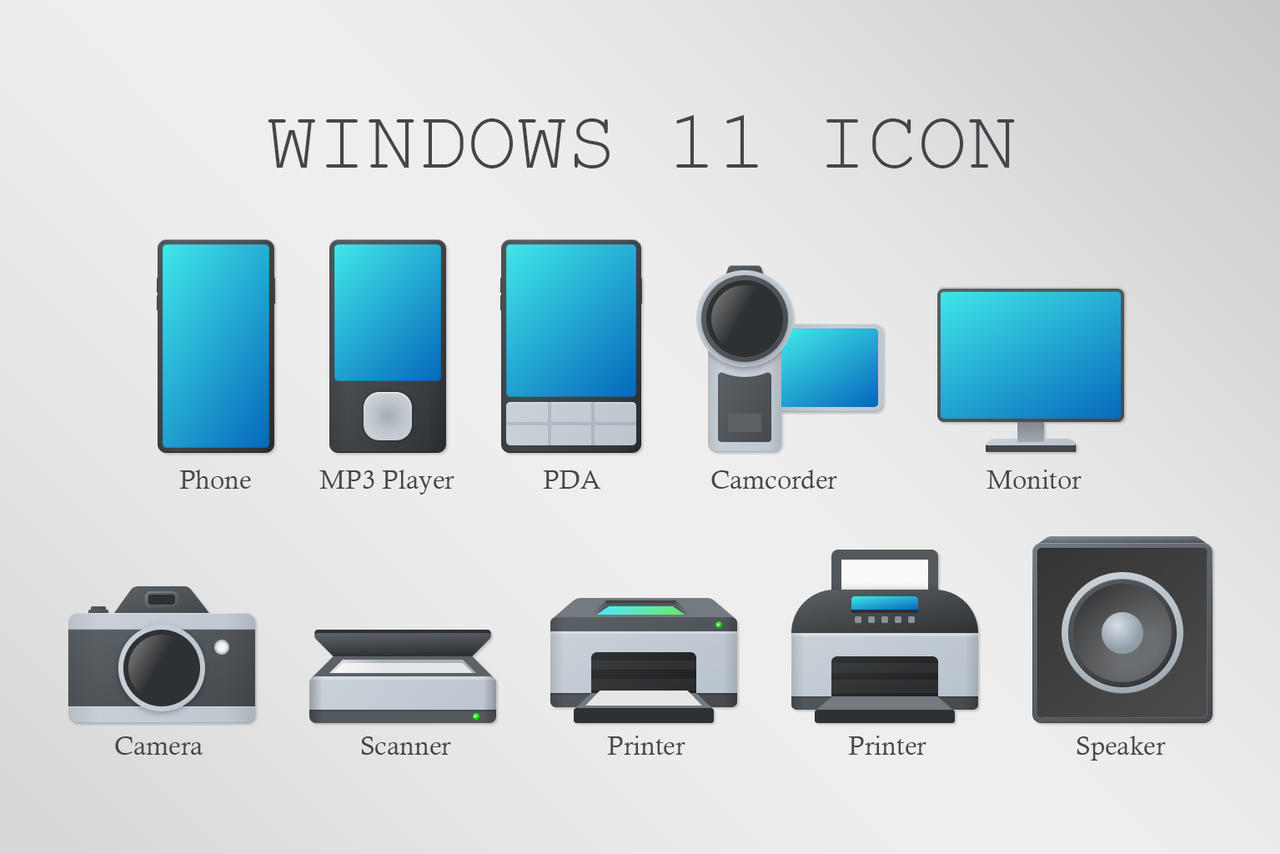 Windows 11 devices icons by eric2b01 on DeviantArt Windows 11 devices icons by eric2b01 on DeviantArt