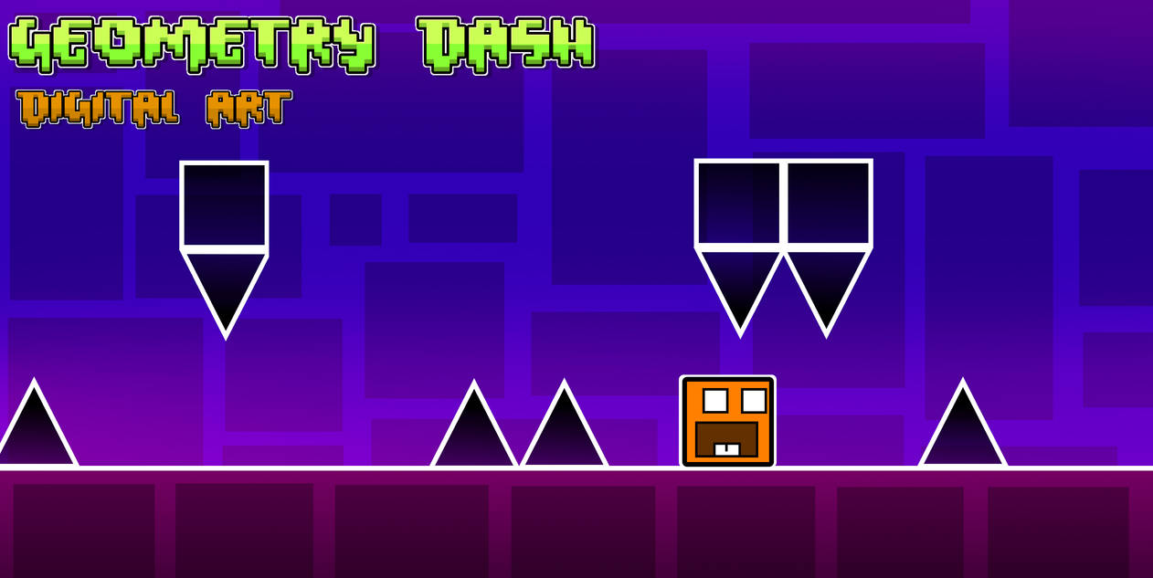 Geometry Dash Digital Art By Kr1tt On Deviantart