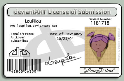 DA ID card by LouPilou on DeviantArt