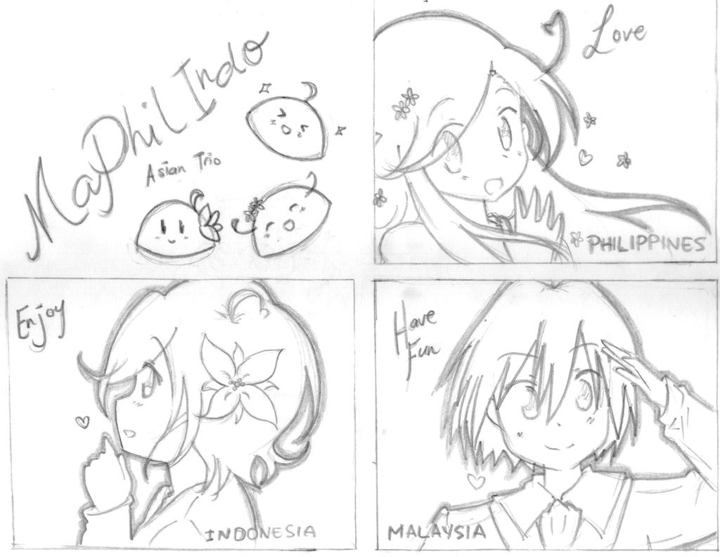 Hetalia MaPhilIndo Trio by Fantashii on DeviantArt Hetalia MaPhilIndo Trio by Fantashii on DeviantArt