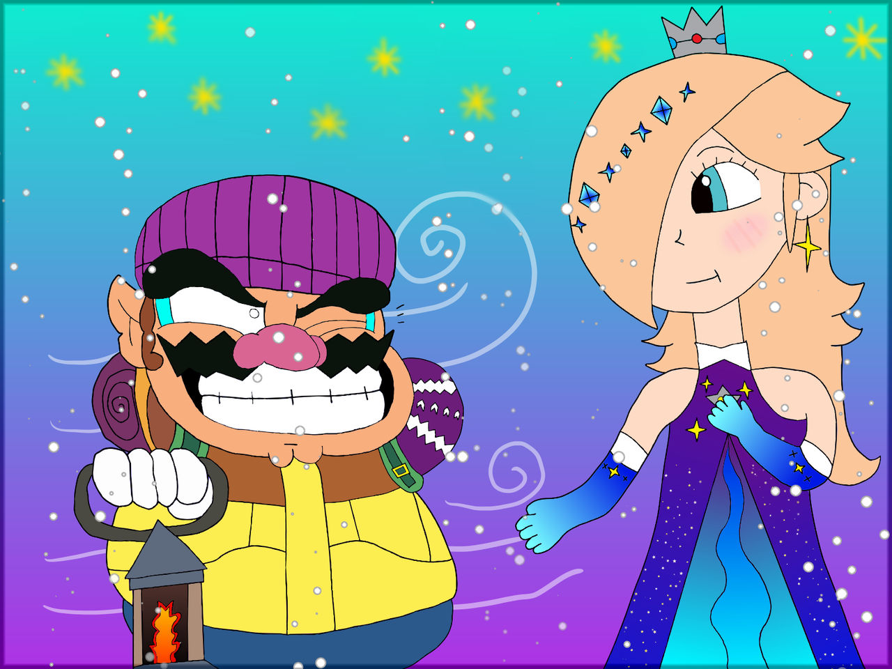 Hiker Wario And Aurora Rosalina By Hypermario24 On Deviantart