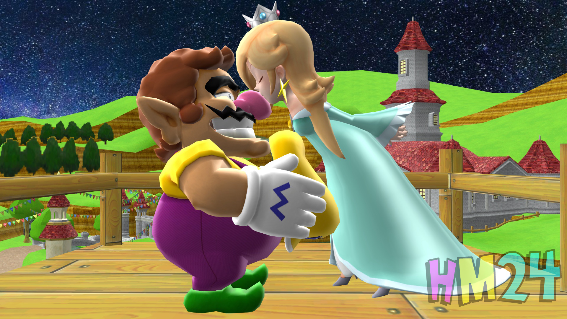 Wario X Rosalina Thank You Wario By Hypermario24 On Deviantart