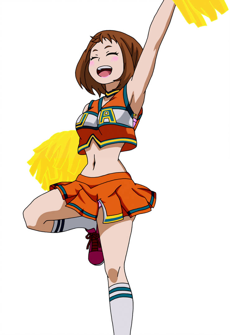 Ochako Urarakacheerleader By Randomdangerartist On Deviantart