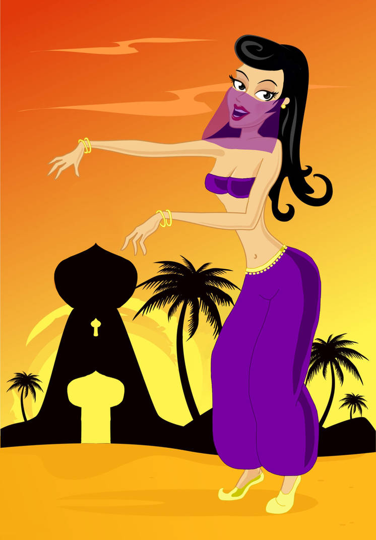 Bellydancer Version Of Hula Girl From Istock By Danfrandes On Deviantart