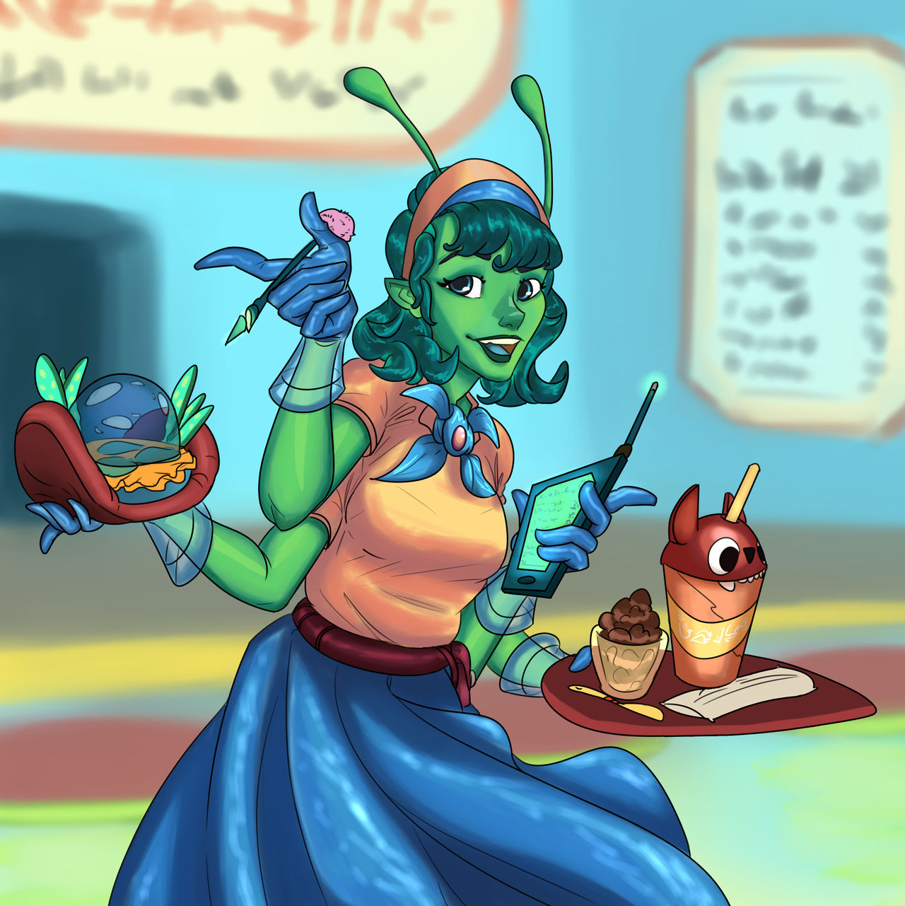 Alien Girl By Ricardowalente On Deviantart