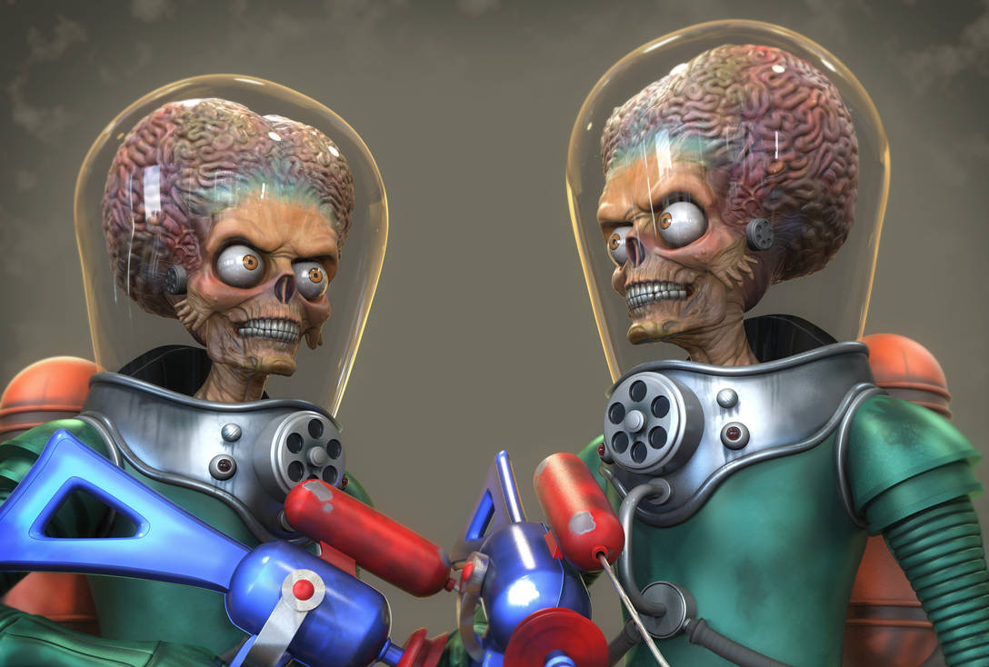 Mars Attacks Martian 3d Model By Foxhound1984 On Deviantart