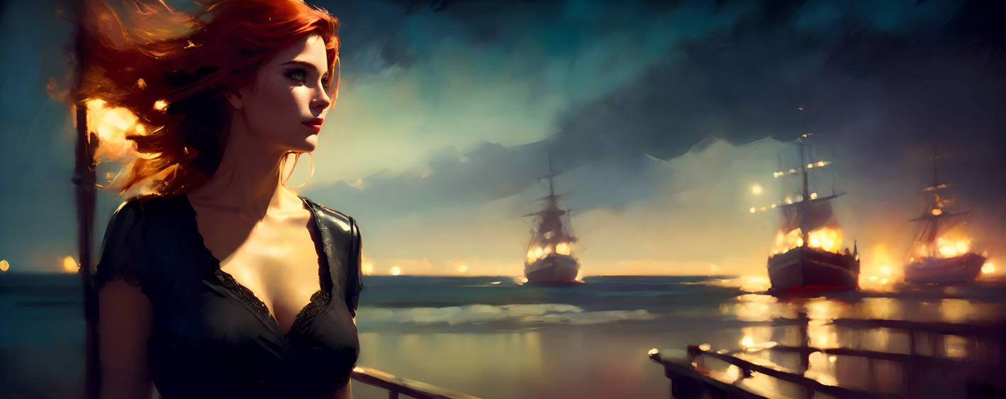 Pirate Girl At Sea By Stellasvartur On Deviantart