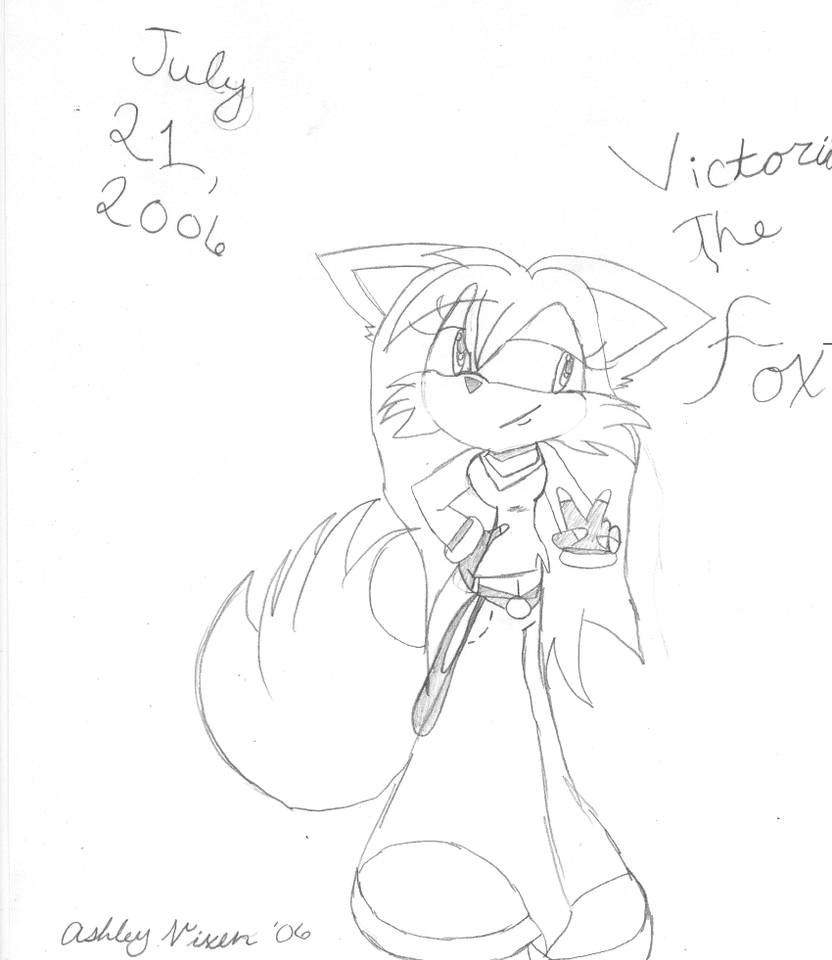 Victoria The Fox-Sketch by AshleyVixen on DeviantArt