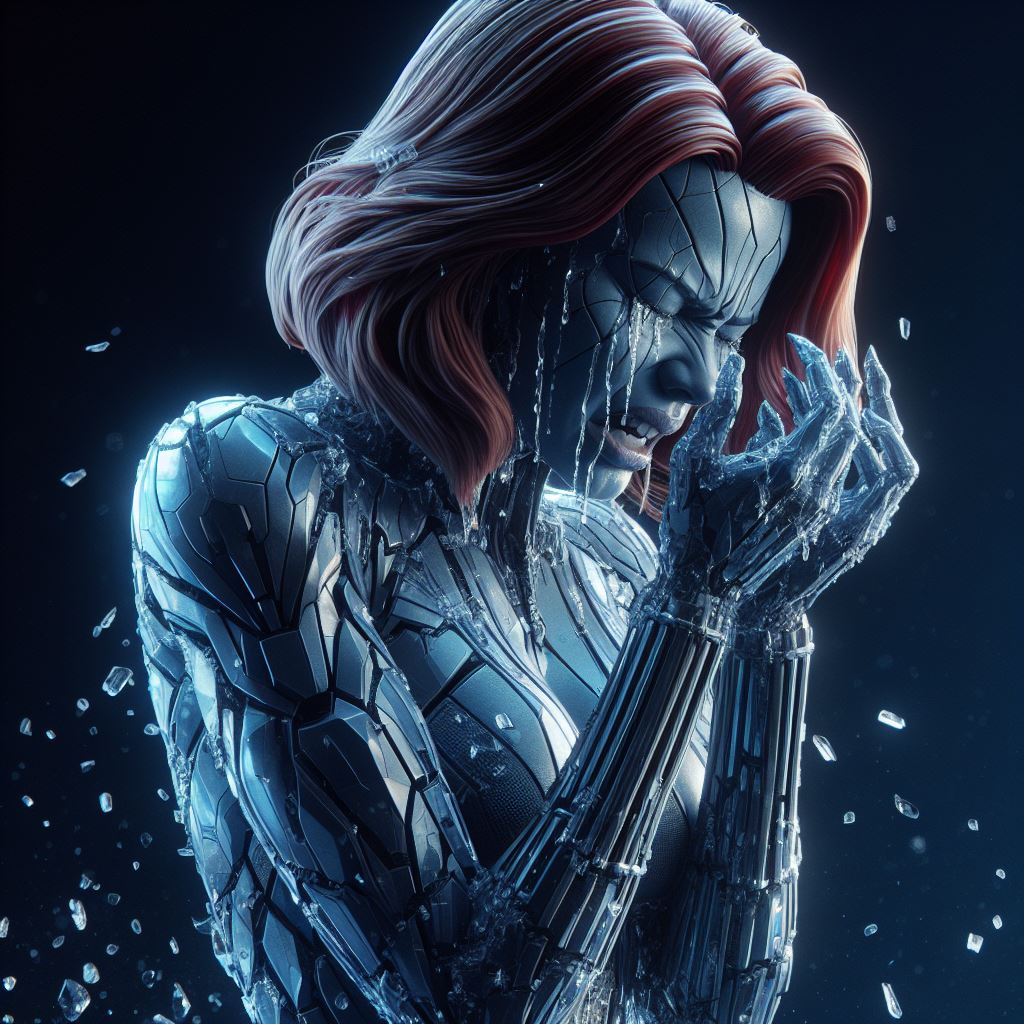 Black Widow Ice Statue 2 By Vonpat On Deviantart