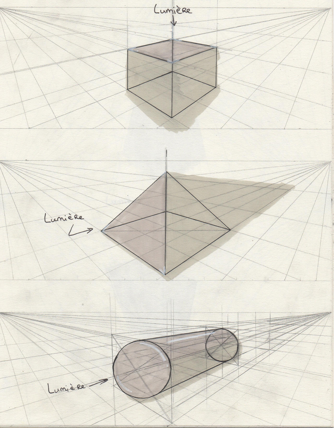 Exercices de perspective 2 by ElerinaSirelia on DeviantArt Exercices de perspective 2 by ElerinaSirelia on DeviantArt