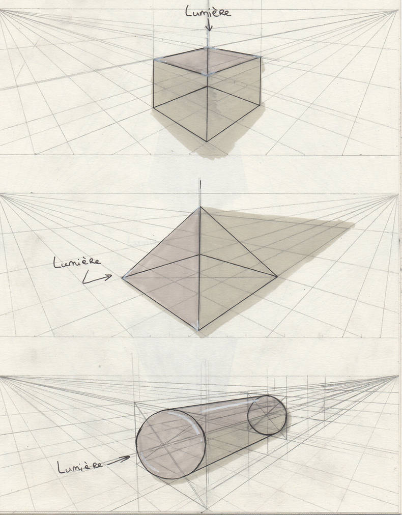 Exercices de perspective 2 by ElerinaSirelia on DeviantArt Exercices de perspective 2 by ElerinaSirelia on DeviantArt