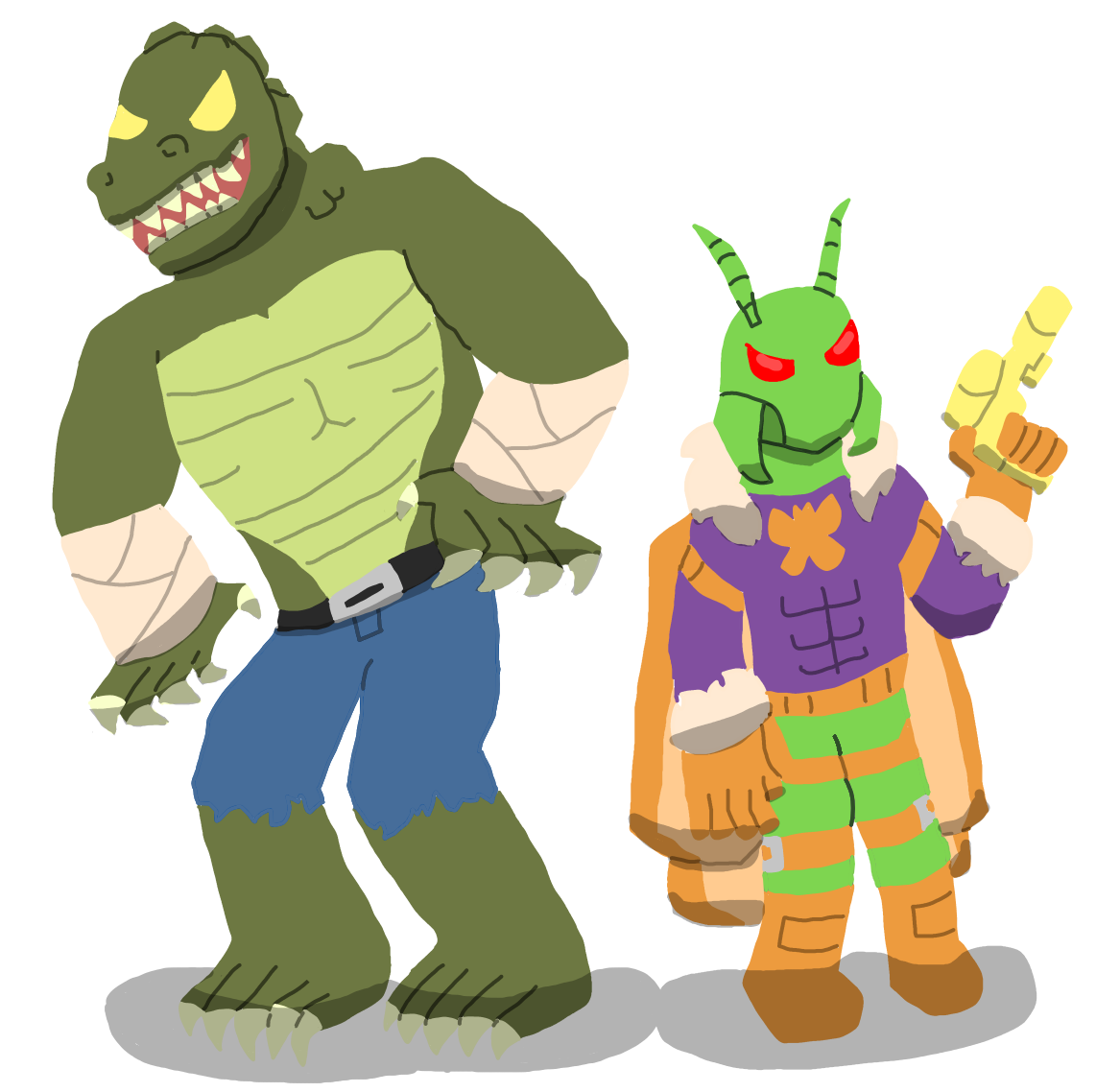 Killer Croc And Killer Moth By Thelucariomaster On Deviantart