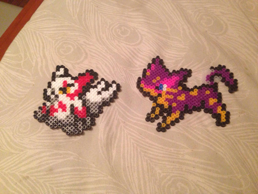 Zangoose And Liepard Perler Bead Art By Mykatfluffy On Deviantart