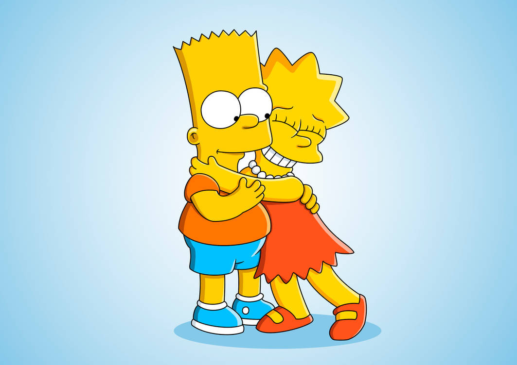 Lisa Hugging Bart By Alexchexes On Deviantart