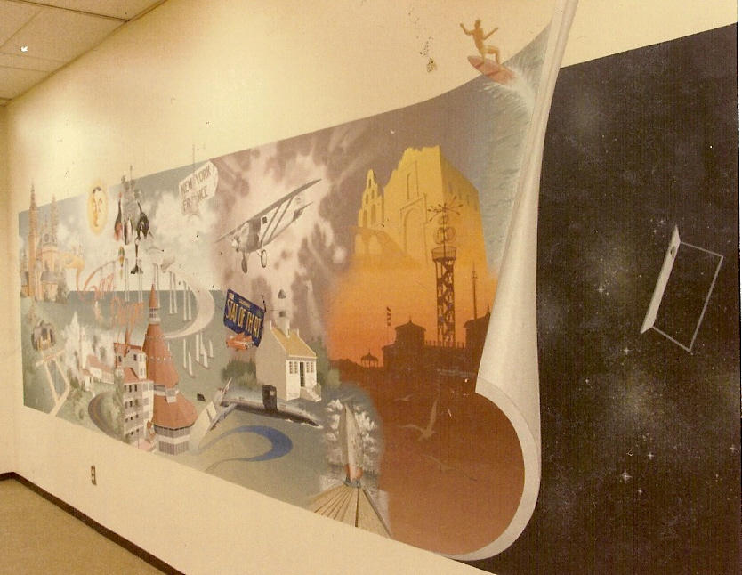 Postcard mural by MuralsbyLeBold on DeviantArt