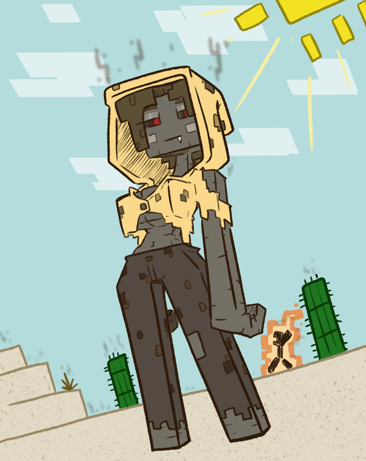 Minecraft Husk By Deterex525 On Deviantart