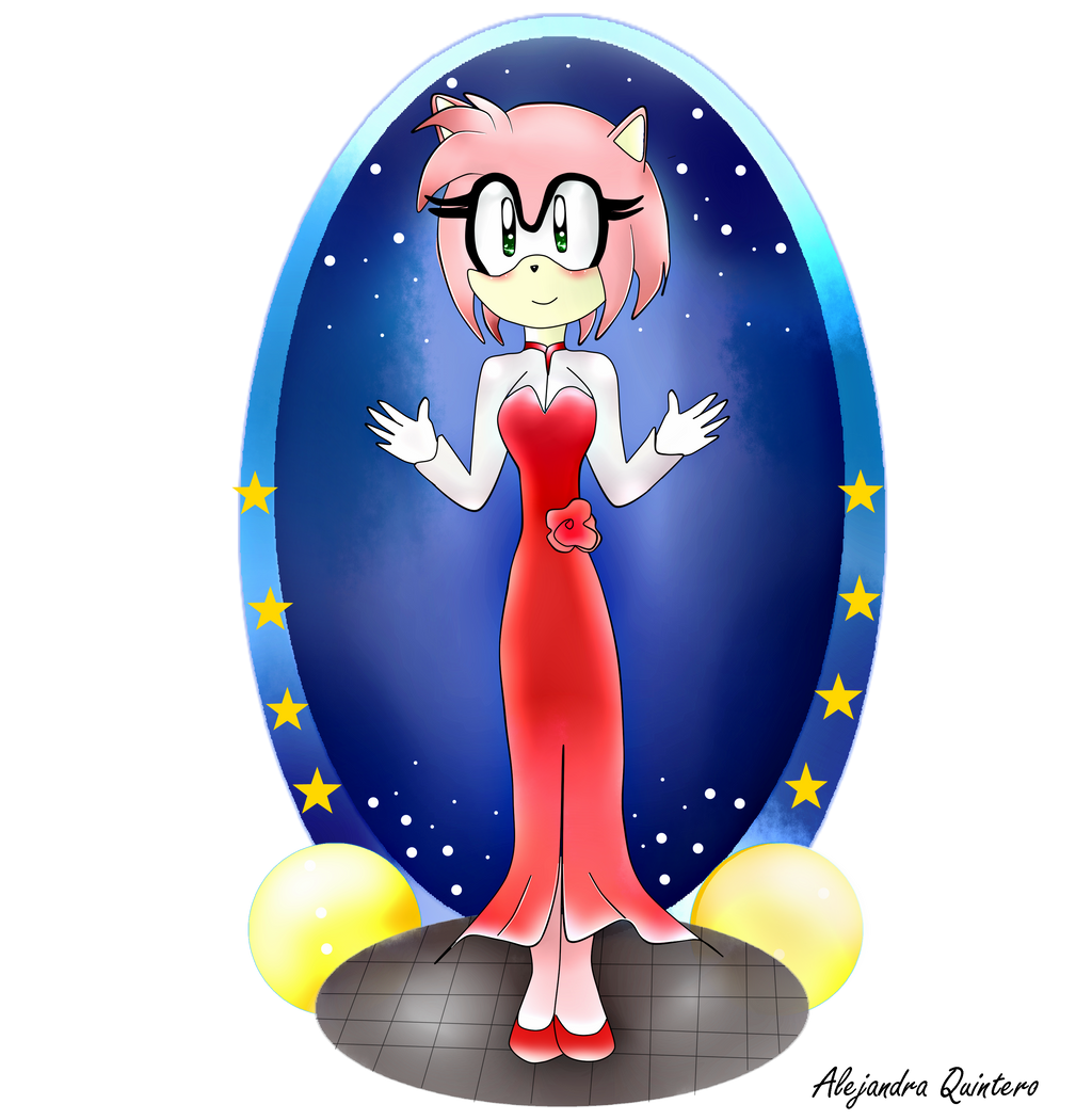 Amy Rose Elegante By Alejandraquintero On Deviantart