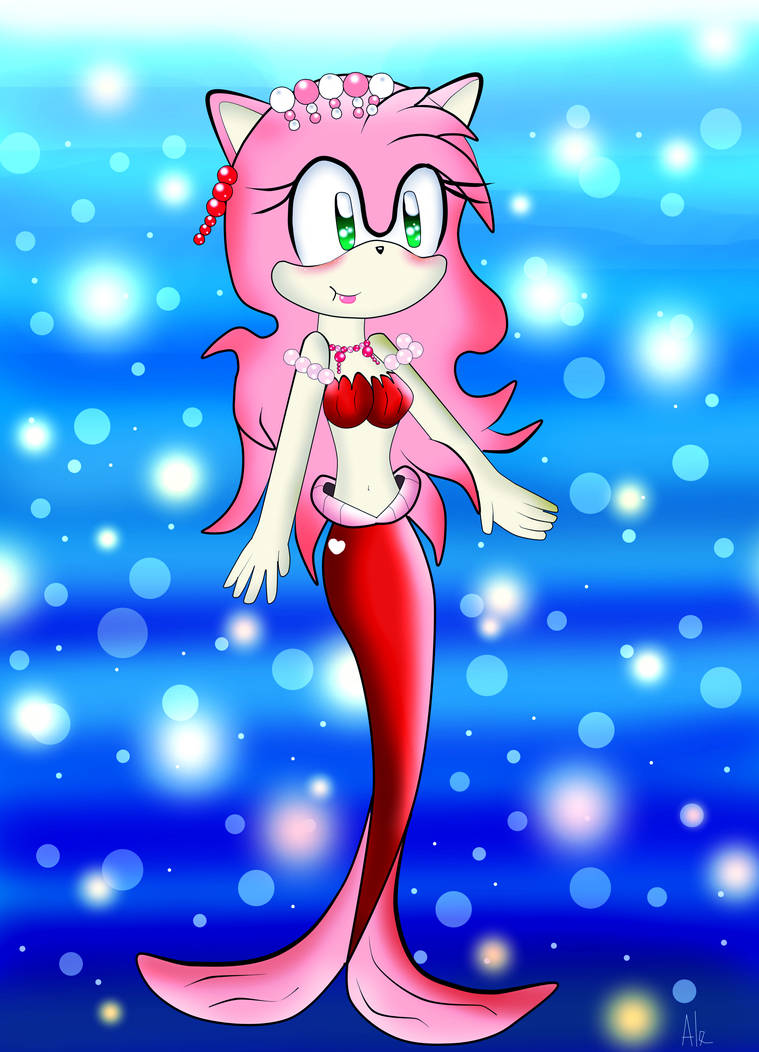 Amy Rose Sirenita By Alejandraquintero On Deviantart