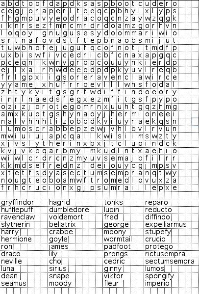 Harry Potter Word Search by harrypotterfans on DeviantArt