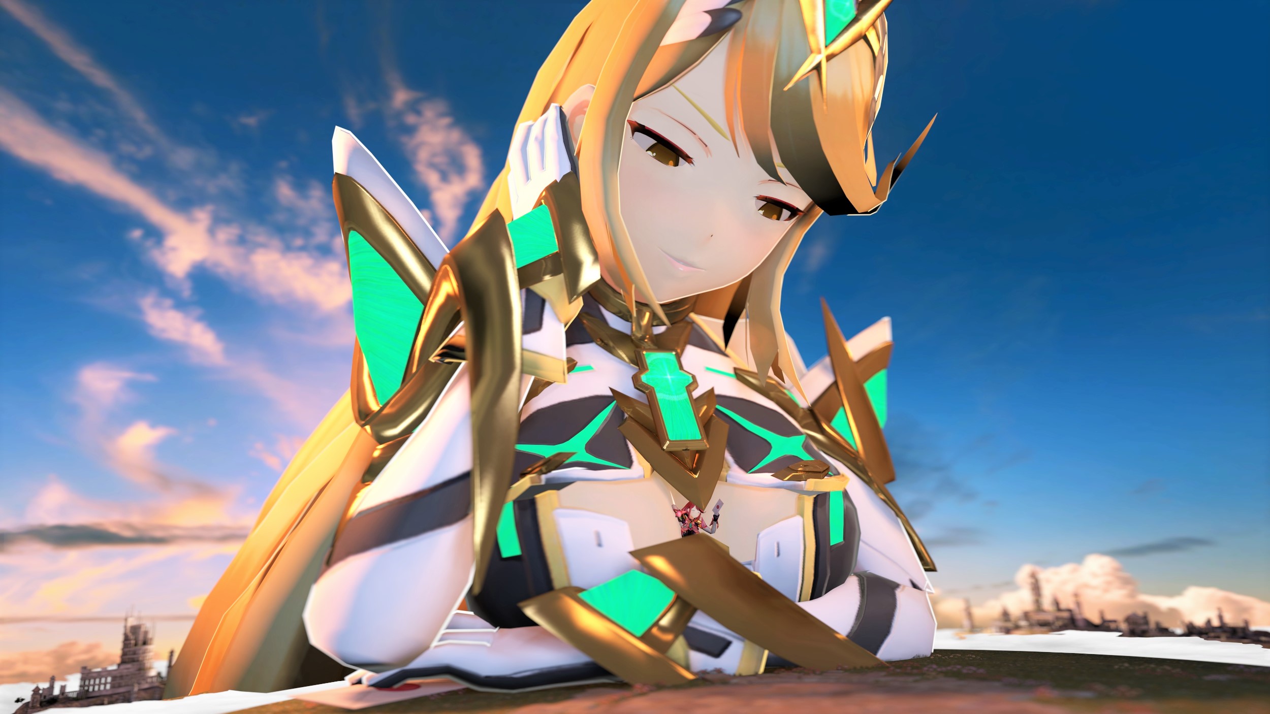 Pyra And Giantess Mythra In Smash By Atomicsfm On Deviantart