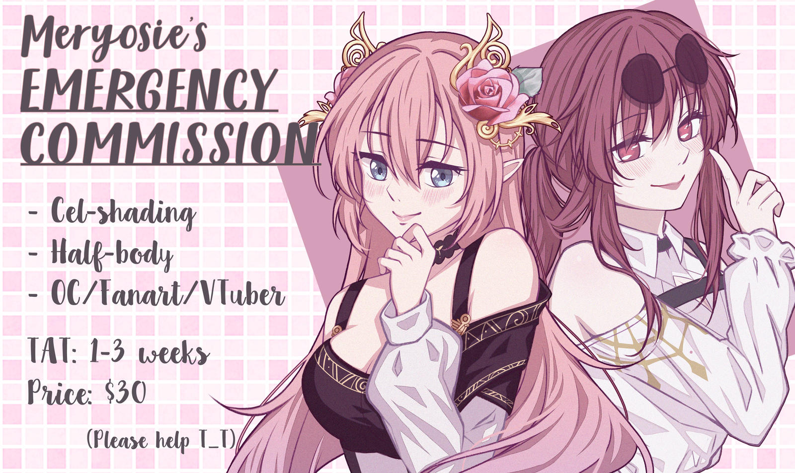Emergency Commissions Open by Meryosie on DeviantArt Emergency Commissions Open by Meryosie on DeviantArt