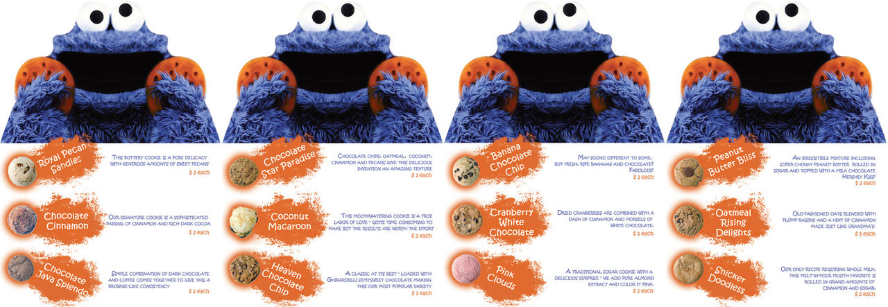 Cookie Monster Cafe Menu by aysearmutlu on DeviantArt