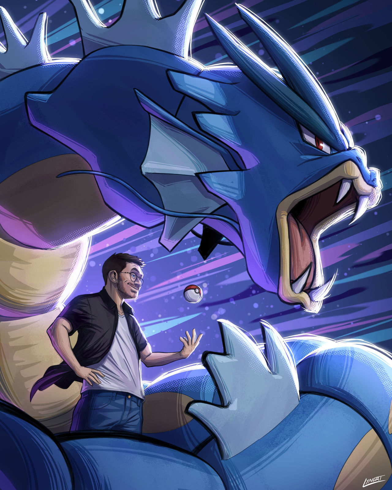 Poly Fanart Gyarados By Lynertdg On Deviantart