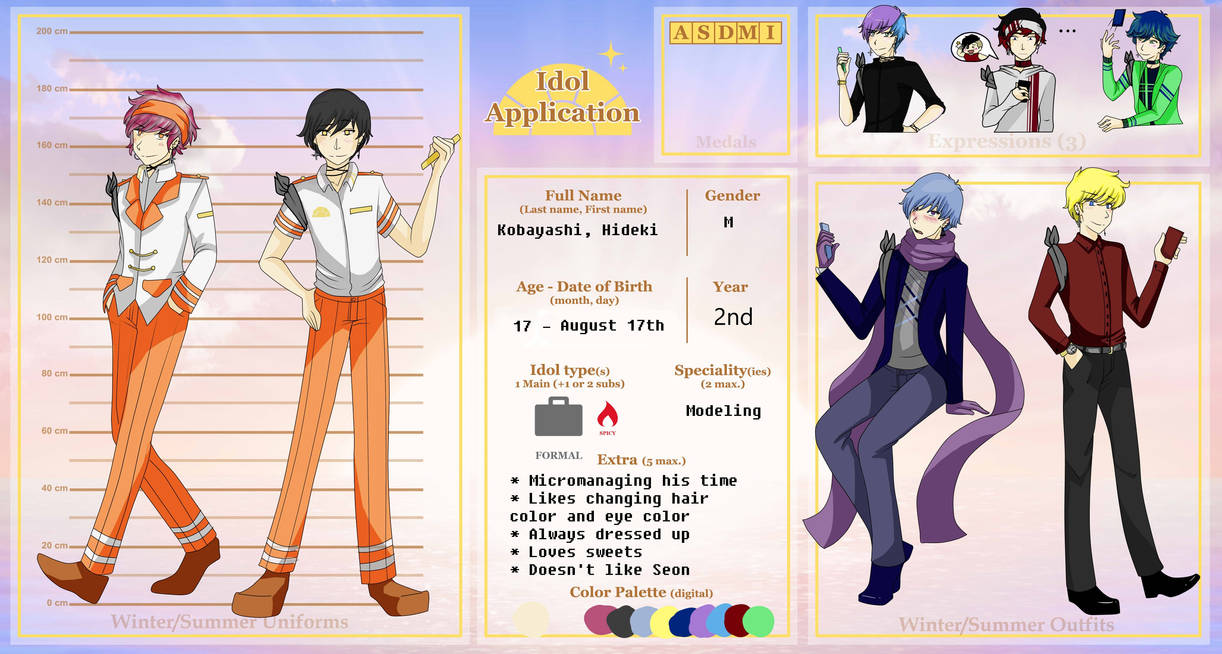 Sra Idol Application Hideki Kobayashi By Mr Ikari On Deviantart
