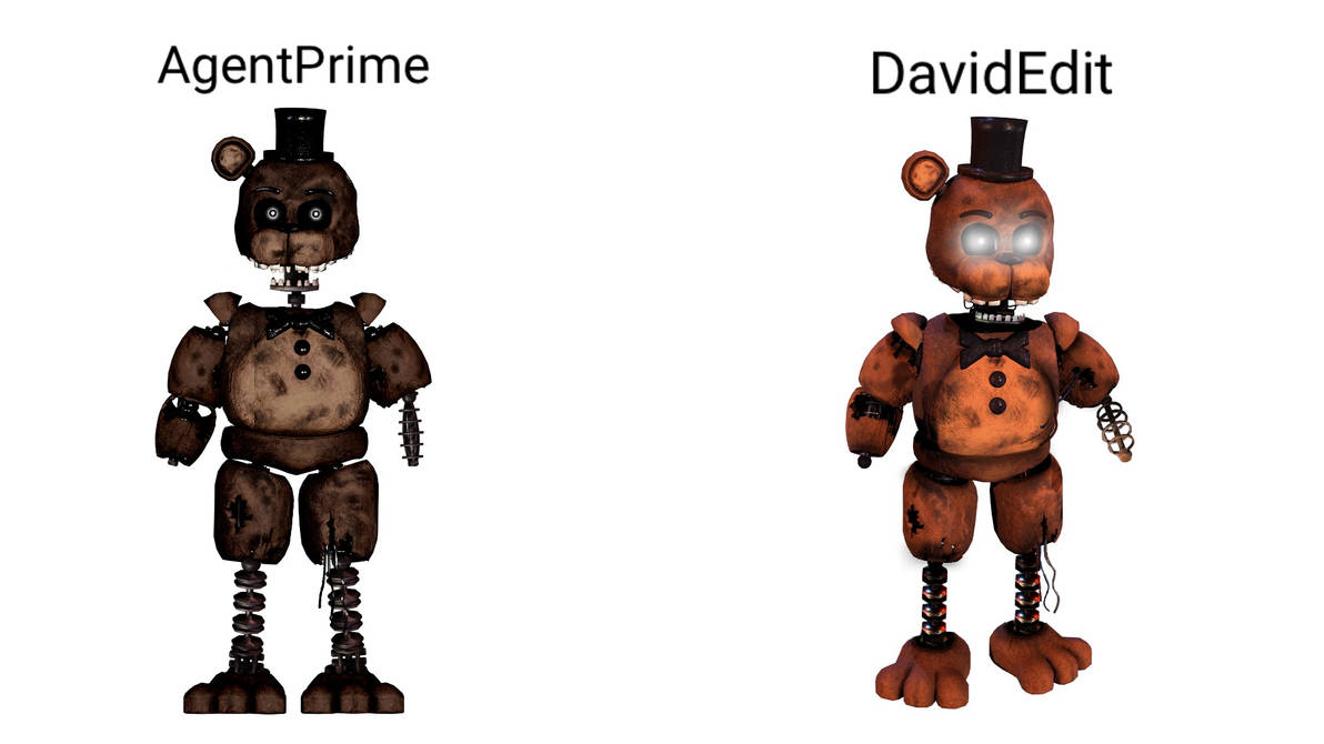 This is the Both Versions of Ignited Freddy HW by SWL534 on DeviantArt This is the Both Versions of Ignited Freddy HW by SWL534 on DeviantArt