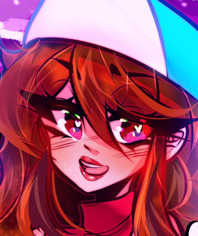 Anime Gf Fnf Face By Thebluesnowprincess On Deviantart