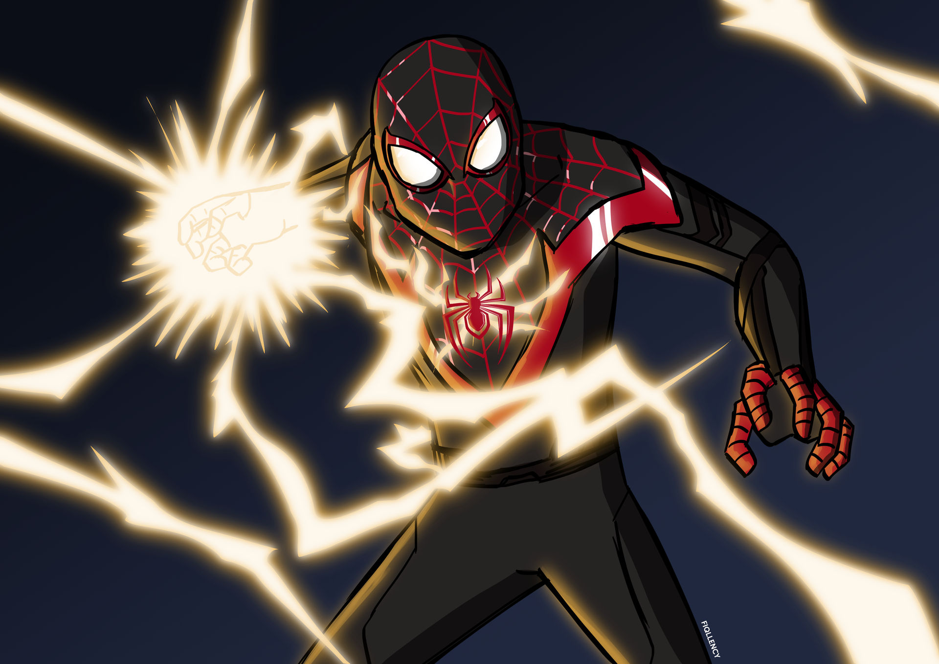 Spider-Man: Miles Morales - Venom Punch by Fiqllency on DeviantArt Spider-Man: Miles Morales - Venom Punch by Fiqllency on DeviantArt