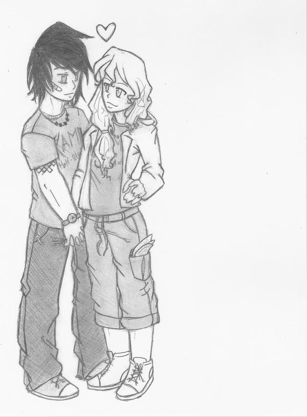 Commission Annabeth And Percy By Pandasan18 On Deviantart