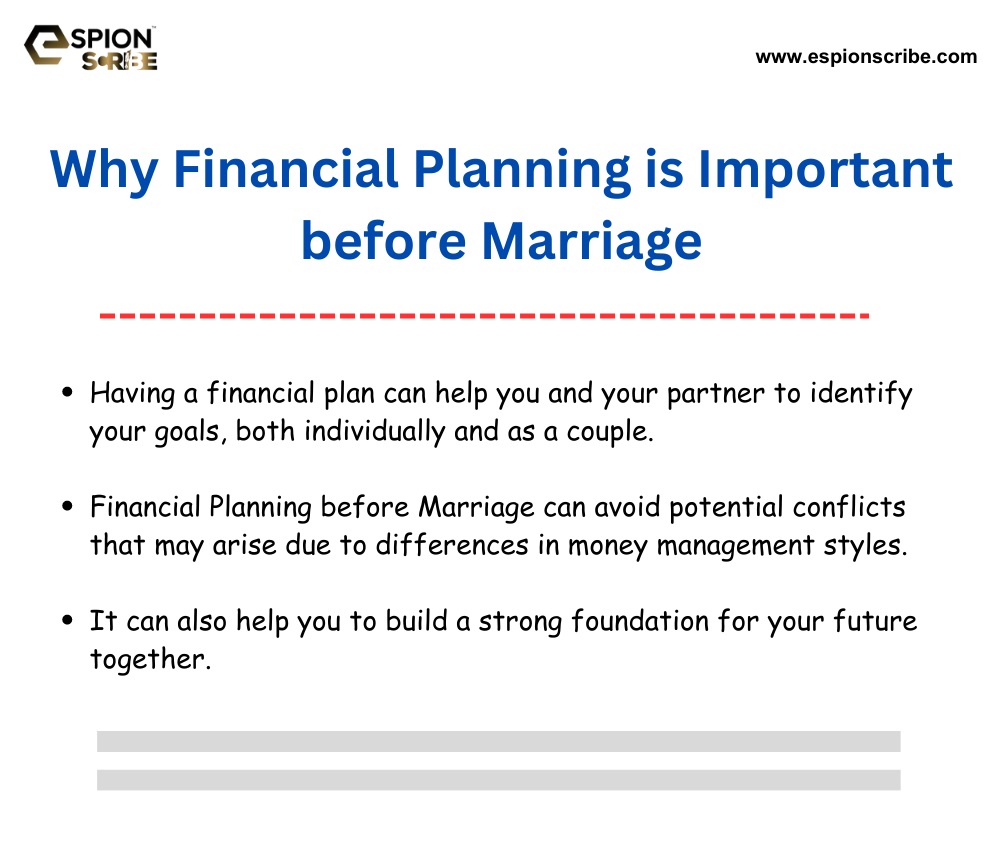 Why Financial Planning Important Before Marriage By Espionscribe On