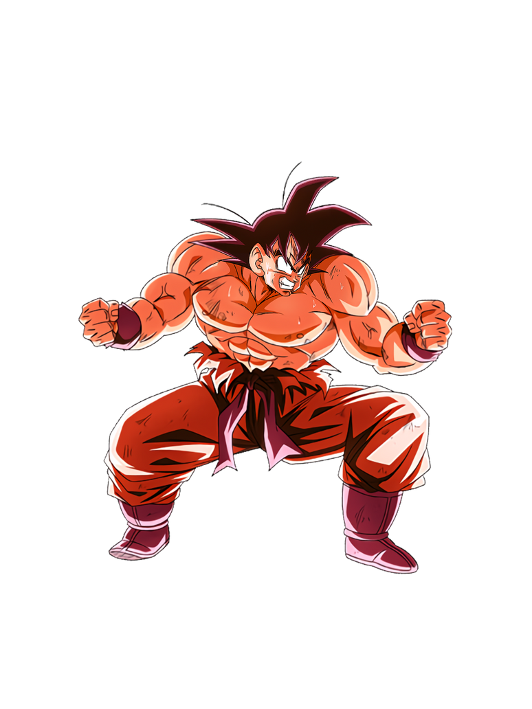 {dokkanbattle} Goku Kaioken Hd Render By Potarax On Deviantart
