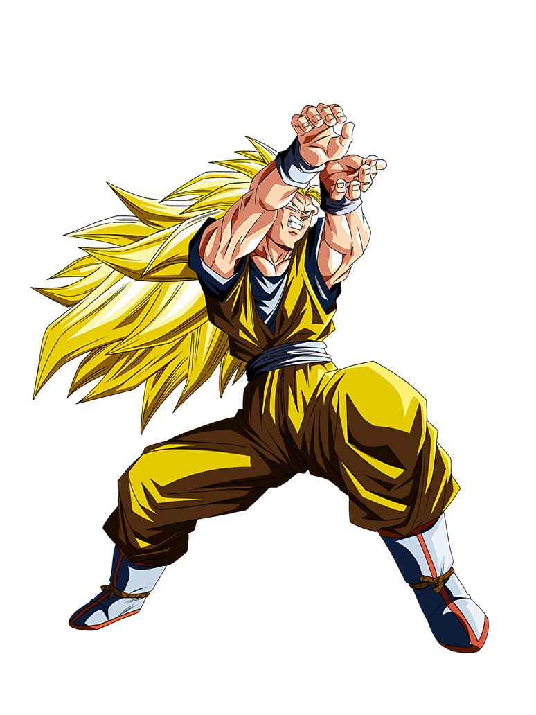 Dokkanbattle Ssj3 Goku Hd Render By Brando Edits On Deviantart