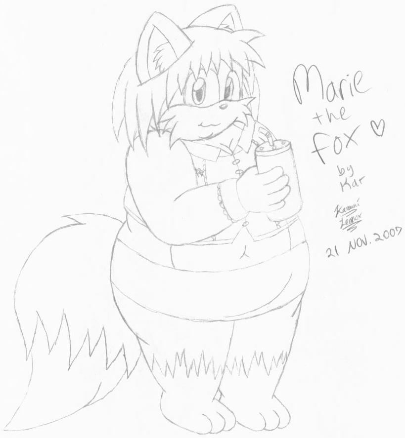 Marie the Fox by KatTheFoxtaur on DeviantArt