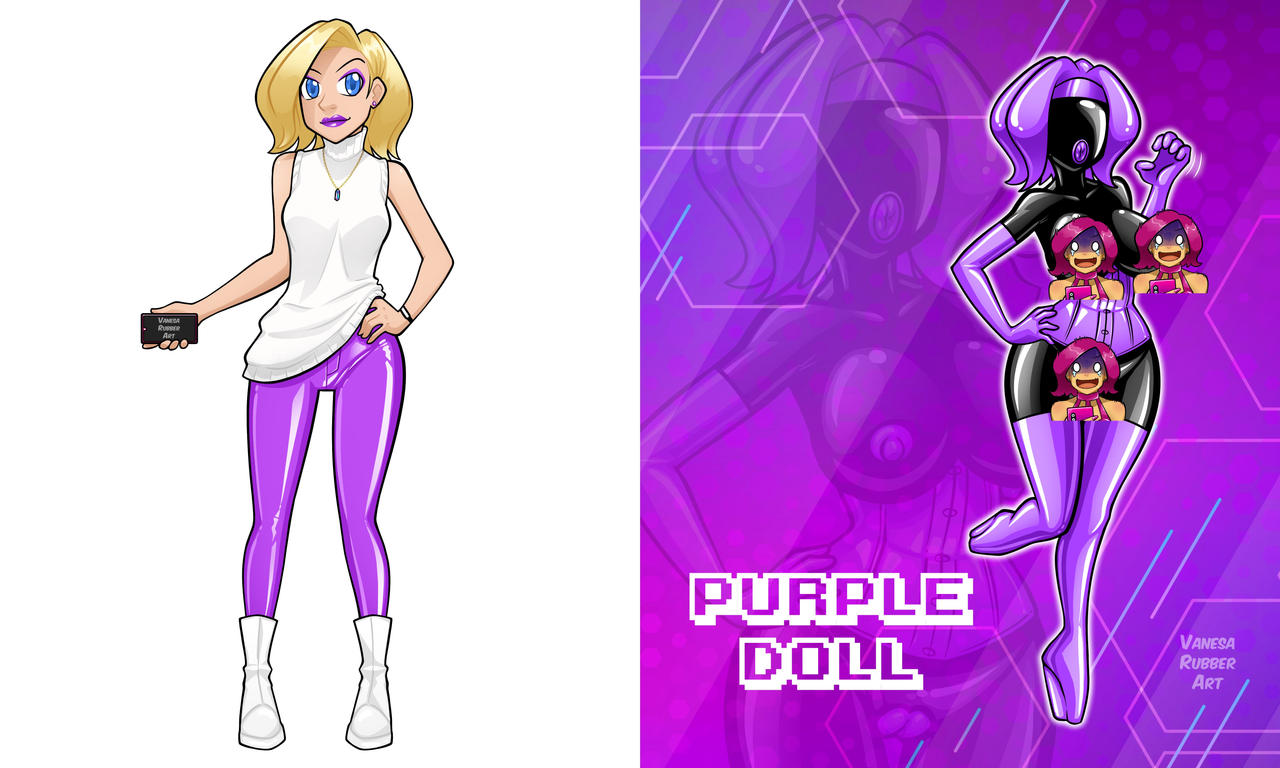 Pame Aka Purple Doll By Vanesarubberart On Deviantart