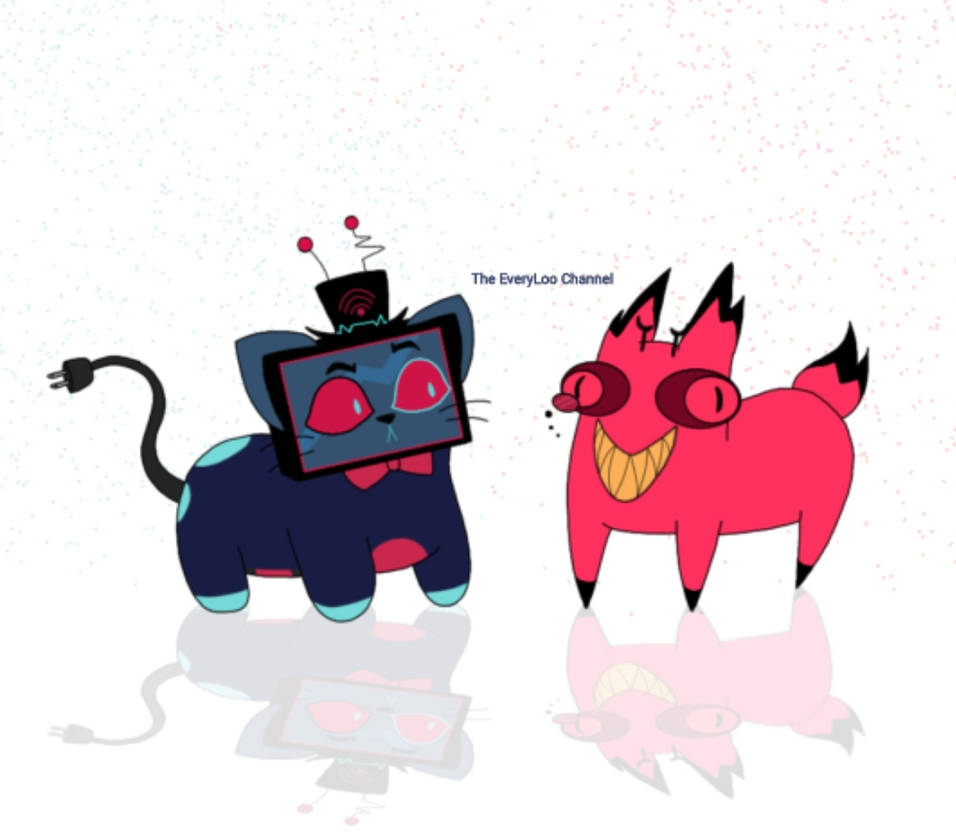 Vox Cat + Cursed Cat Alastor Fanart | Hazbin Hotel by ... Vox Cat + Cursed Cat Alastor Fanart | Hazbin Hotel by ...