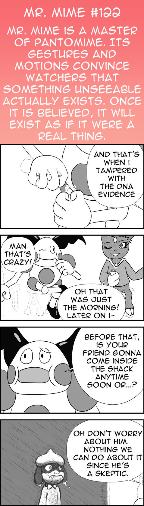 Smug Reports: Entry #122 Mr. Mime by SmugSneasel on DeviantArt Smug Reports: Entry #122 Mr. Mime by SmugSneasel on DeviantArt