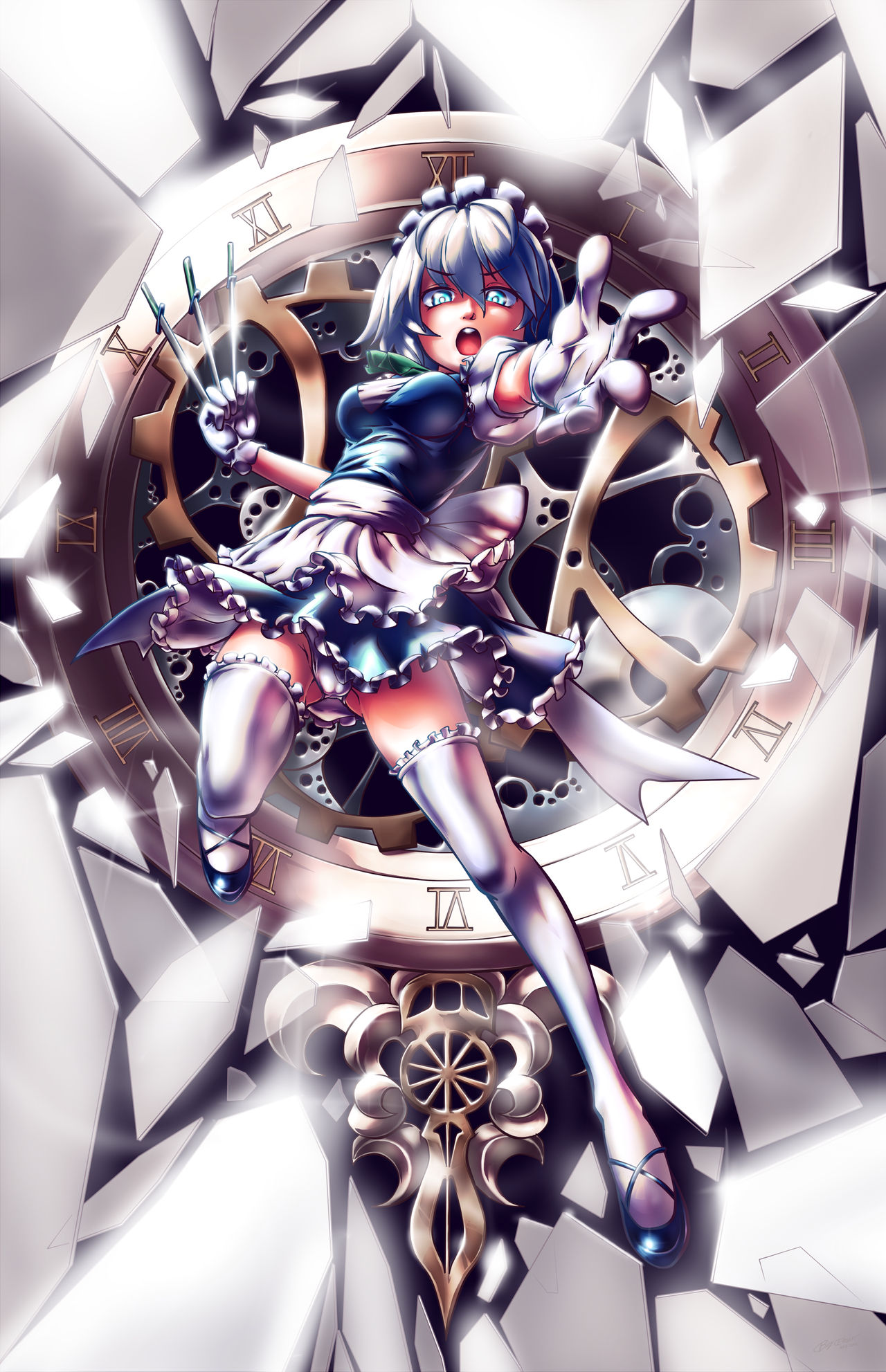 Touhou Elegant Maid Sakuya Izayoi by Nsio on DeviantArt Touhou Elegant Maid Sakuya Izayoi by Nsio on DeviantArt