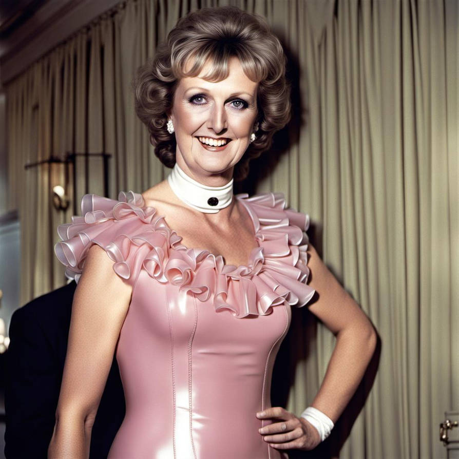 Young Penelope Keith latex Dress frills By Chloemacg On DeviantArt young-penelope-keith-latex-dress-frills-by-chloemacg-on-deviantart